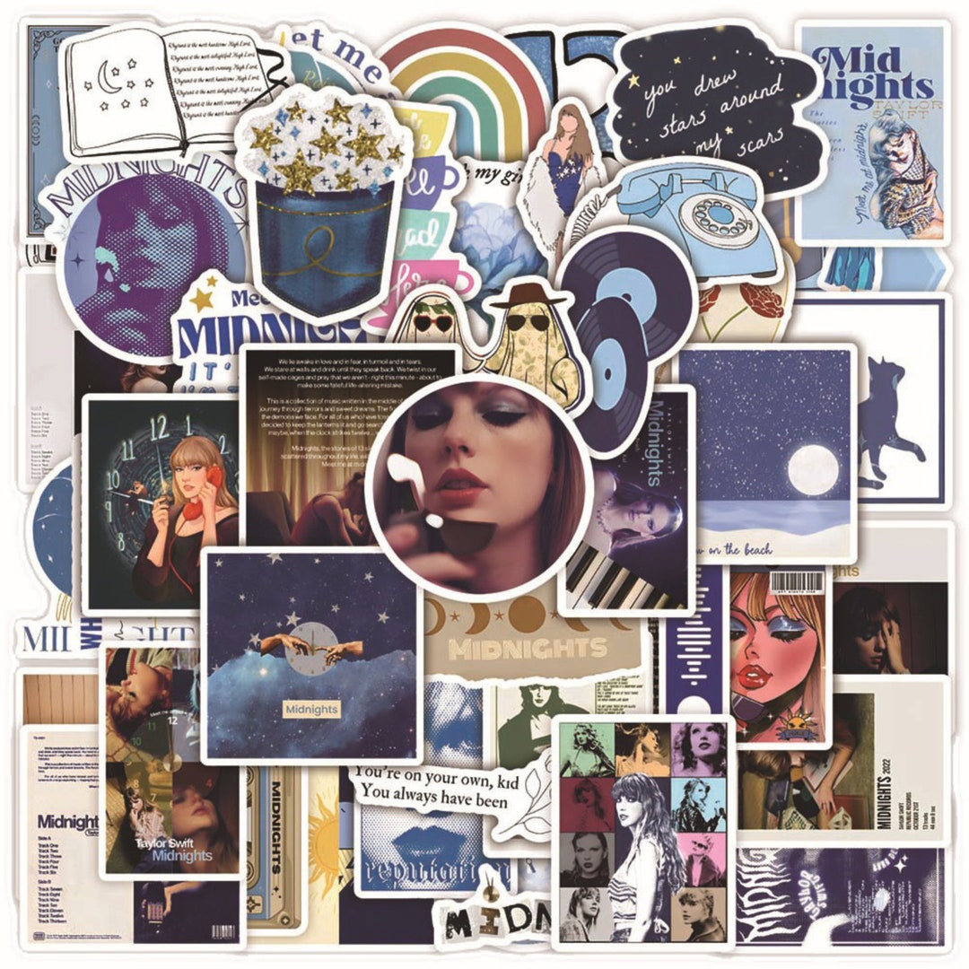 50 Taylor Swift Stickers, Taylor's Version Stickers, Folklore Sticker ...