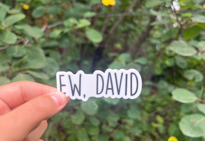 Ew, David Sticker - Etsy