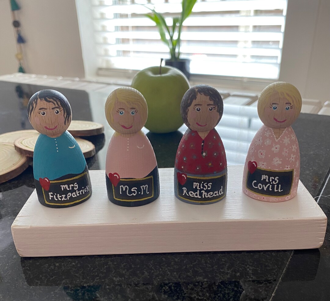 Personalised Teacher thank You Peg Doll - Etsy