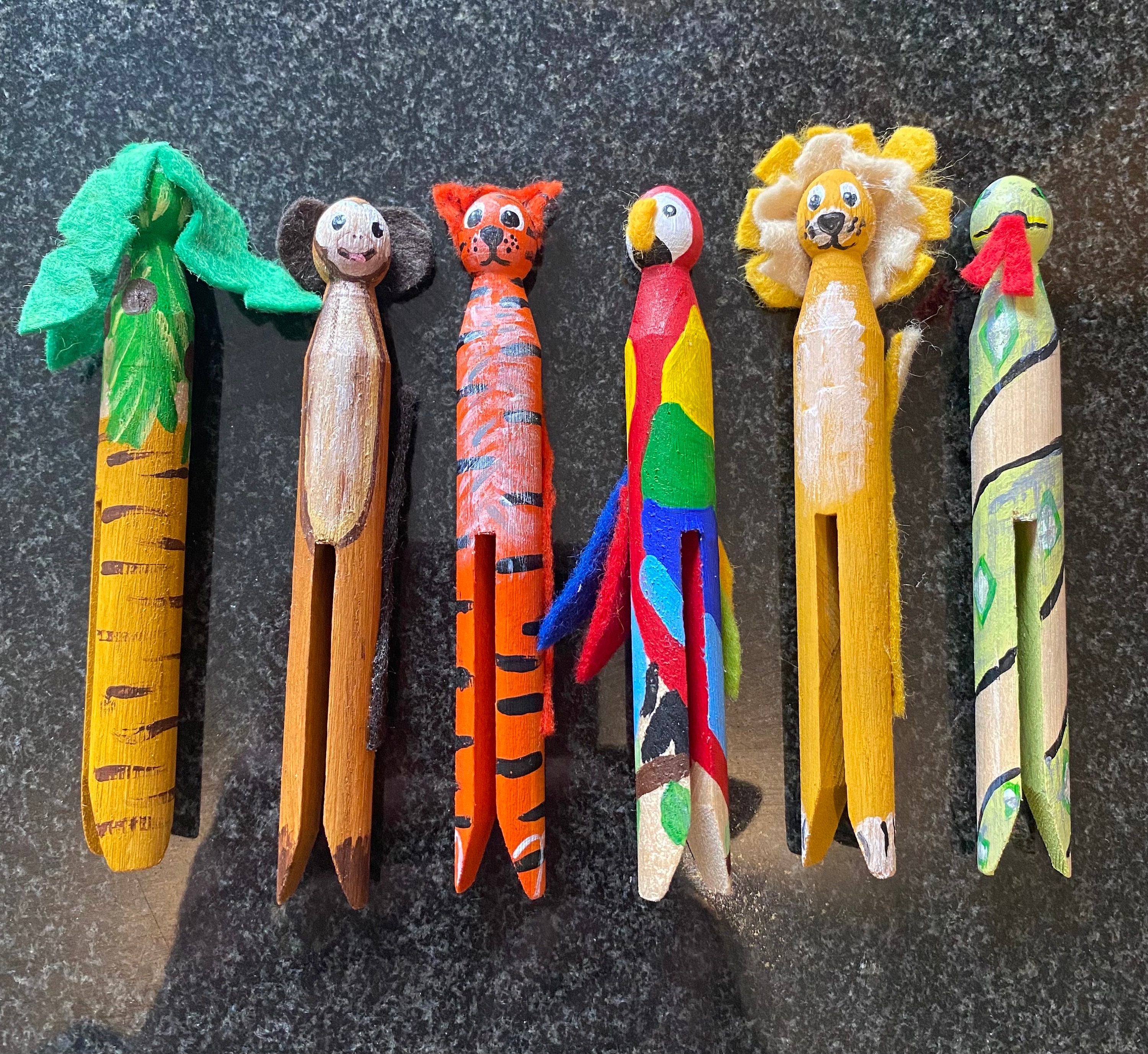 Fun Character Dolly Pegs - Etsy