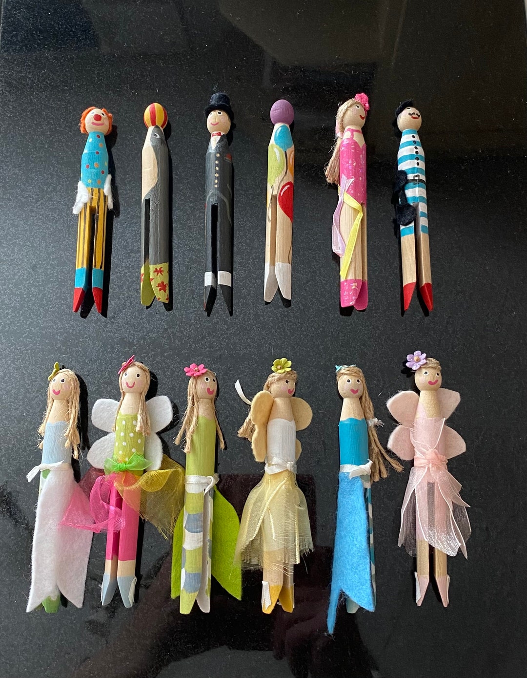 Fun Character Dolly Pegs - Etsy UK