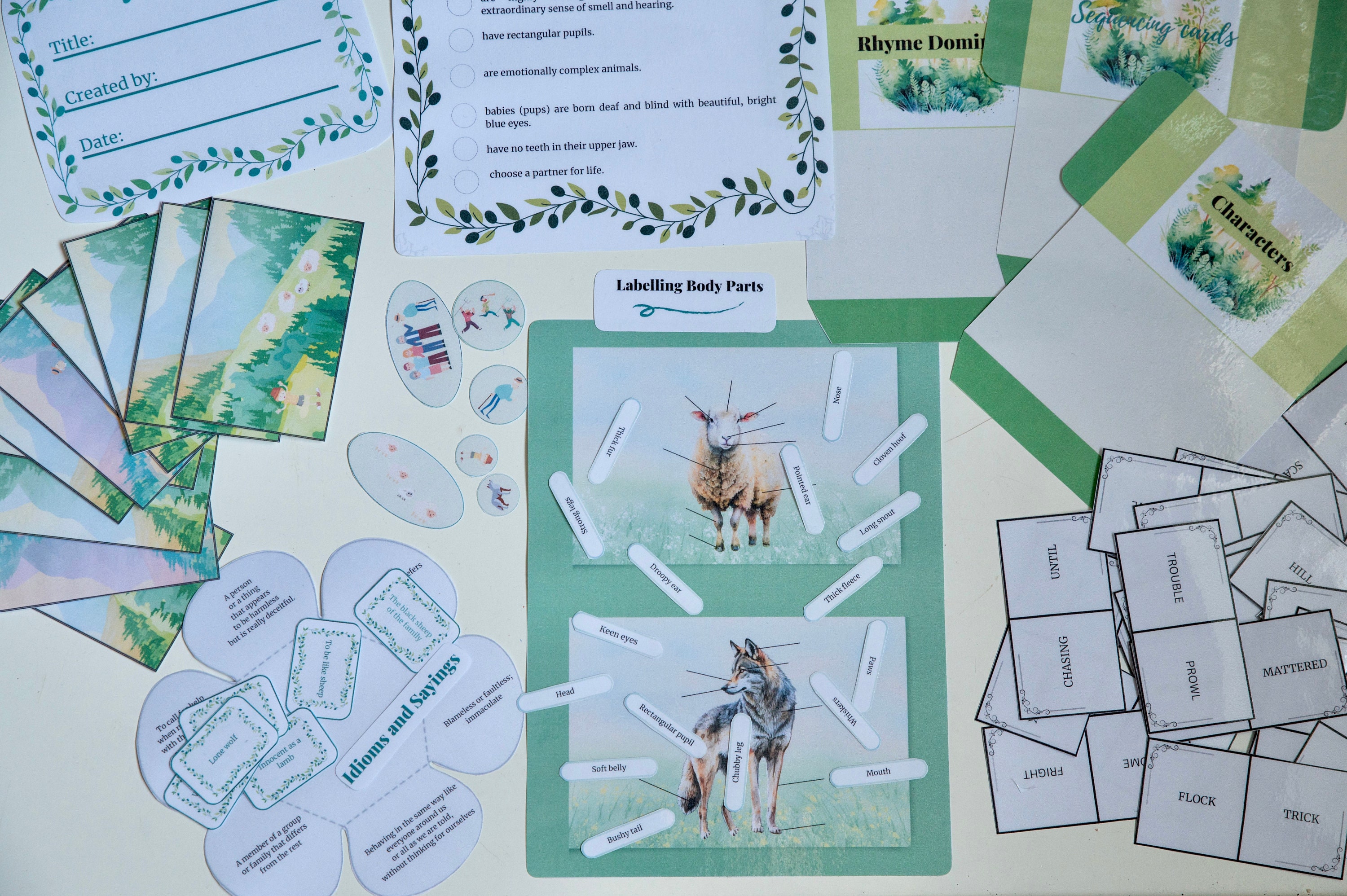 The Boy Who Cried Wolf Lapbook, Interactive Learning Resource ...