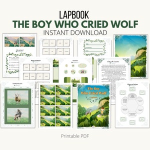The Boy Who Cried Wolf Lapbook, Interactive Learning Resource ...