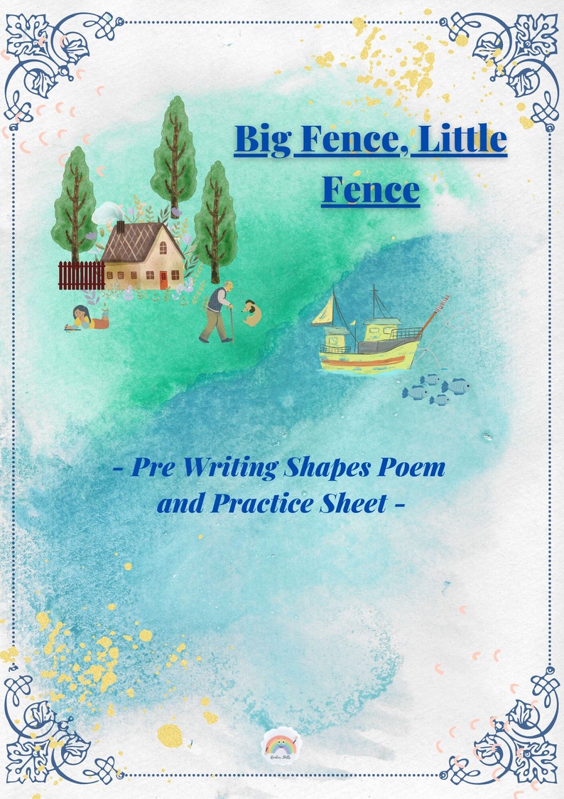 Pre-writing Shapes Poem and Practice Sheets - Etsy