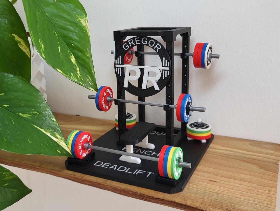 PR Tracker/personal Record/best Perfomance Display/mini Squat Rack ...