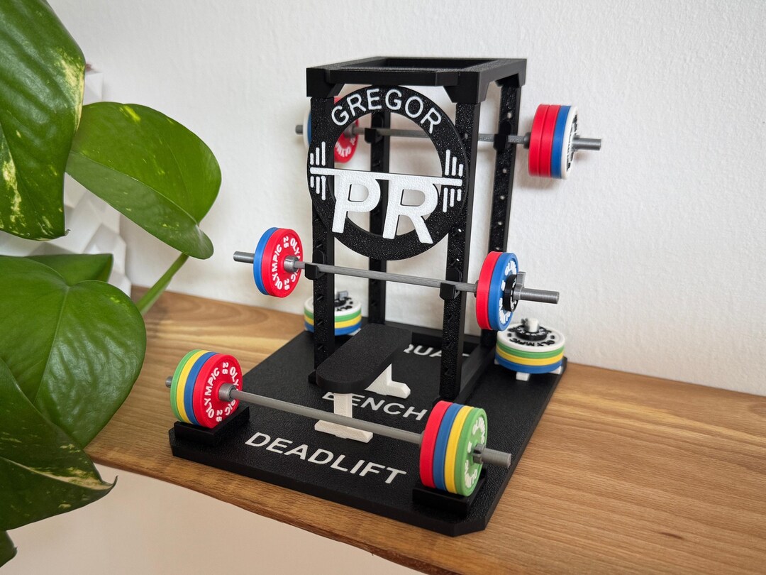 PR Tracker/personal Record/best Perfomance Display/mini Squat Rack ...