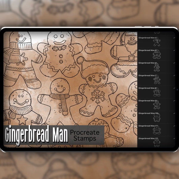 Gingerbread Stamp - Etsy