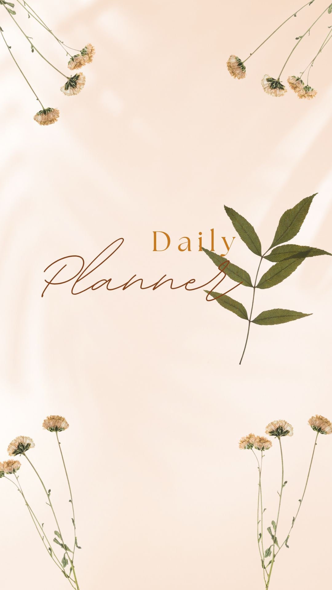 Orange Aesthetic Daily Schedule Planner - Etsy