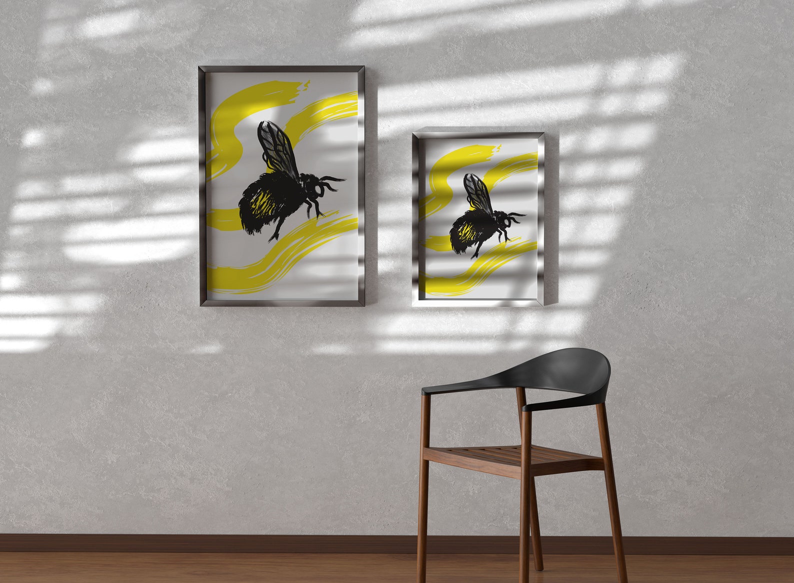 Bee Print Wall Art, Digital Download, Wall Decor, Wall Decor Printable ...