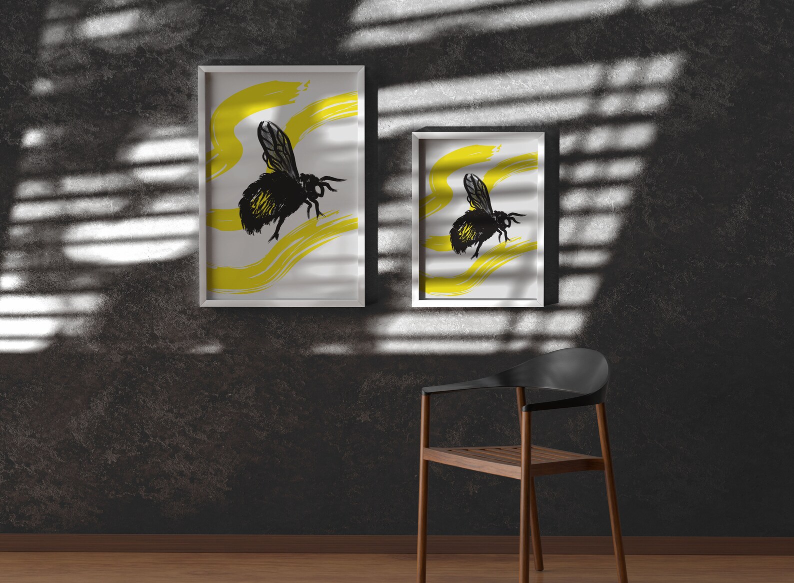 Bee Print Wall Art, Digital Download, Wall Decor, Wall Decor Printable ...