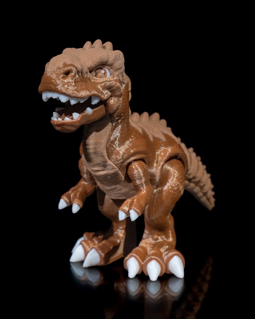 3D Printed Articulated T-rex – Customizable Colors - Etsy