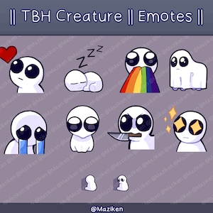 10 || TBH Creature Emote Pack || - Etsy