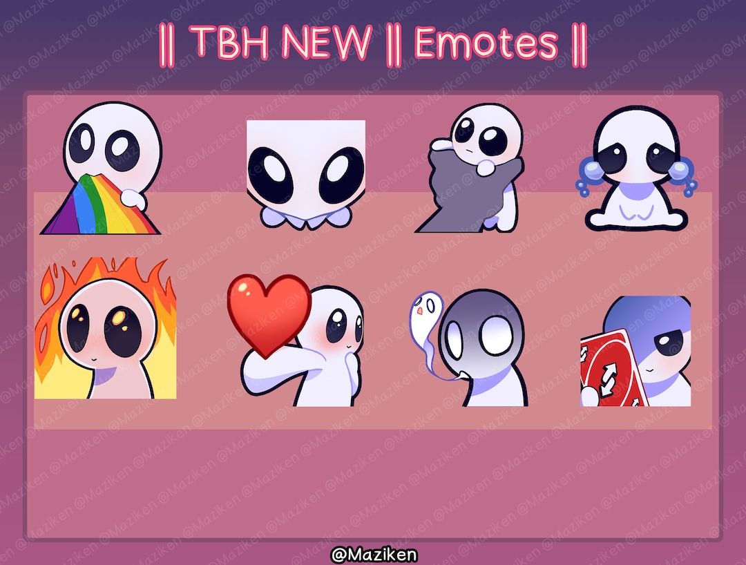 TBH Creature Emotes || 10 || 2 Animated - Etsy
