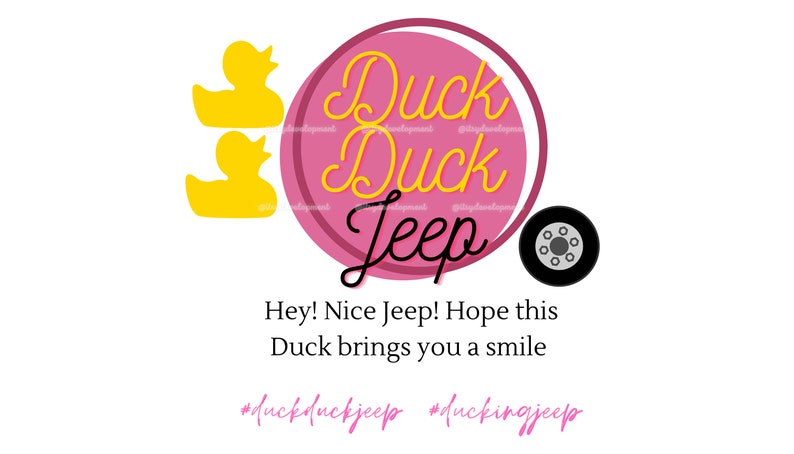 Duck Duck Jeep Ducking Tag Digital Download - Etsy