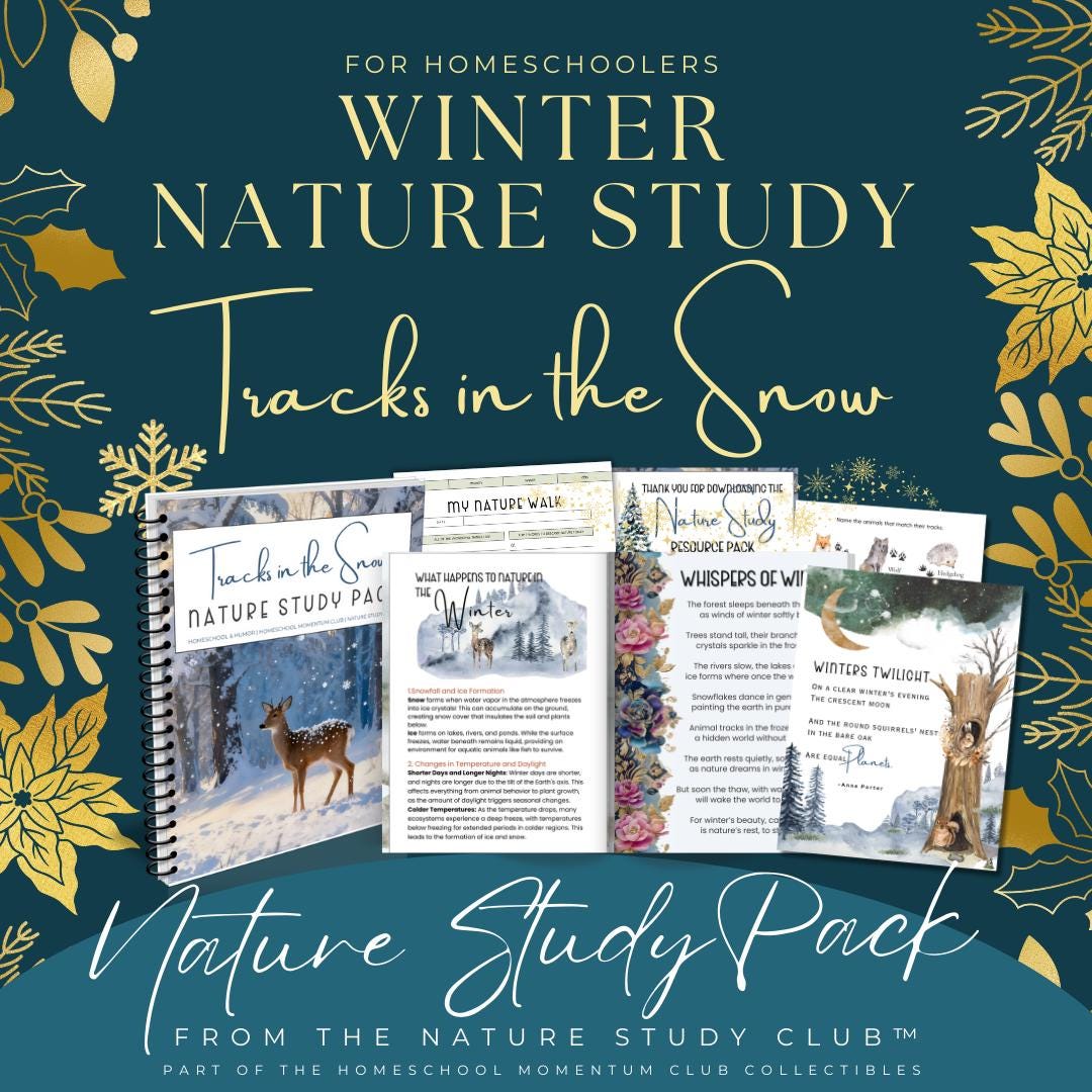 Homeschool Nature Study: Tracks in the Snow Winter Unit Study for ...