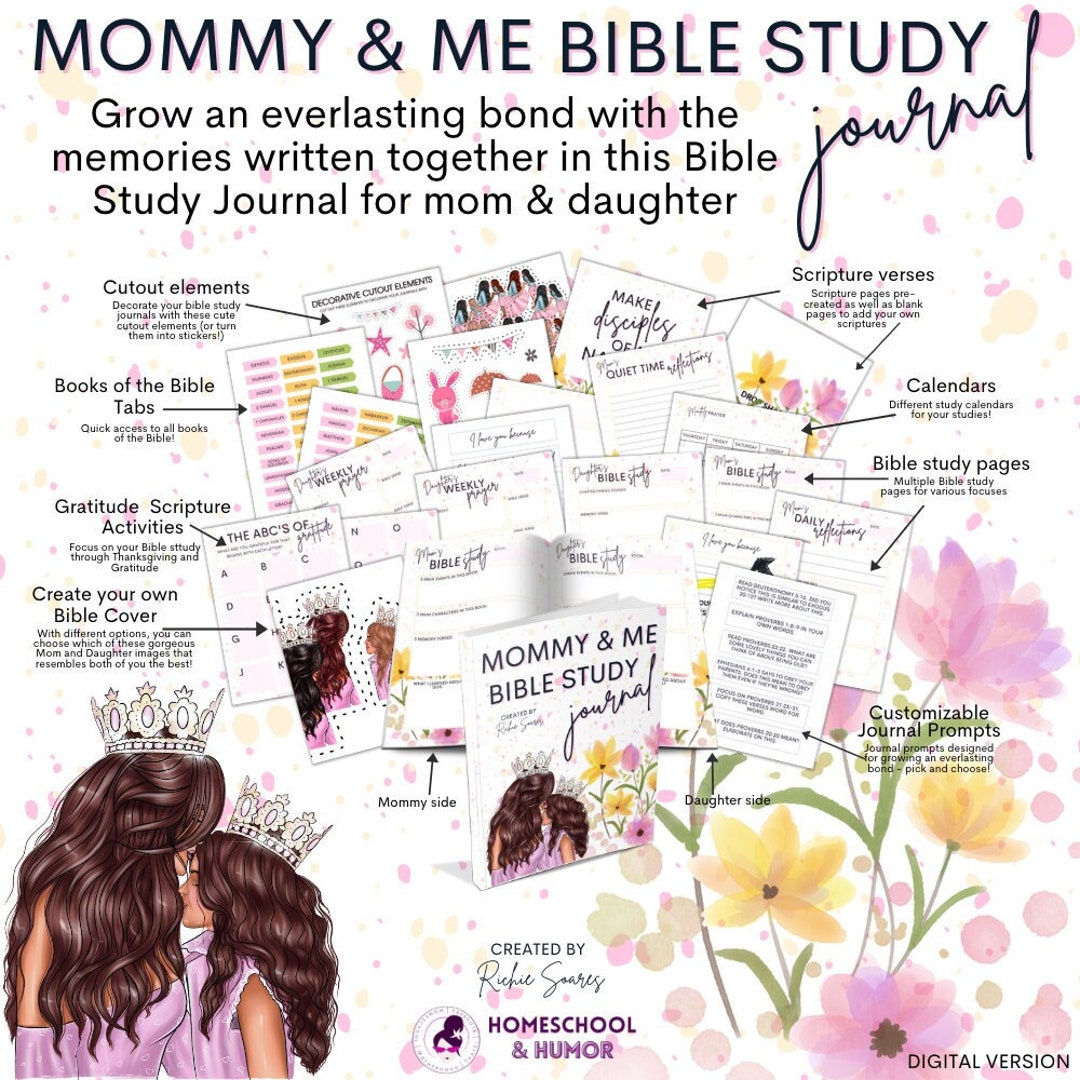 Mom and Daughter Mommy & Me Bible Study Journal - Etsy