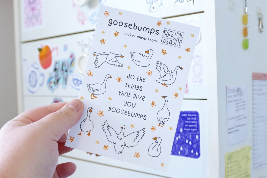 Goosebumps Sticker Sheet - Etsy