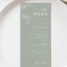 Sage Green Menu Card, Lets Eat Wedding Dinner, Minimalist Printable ...
