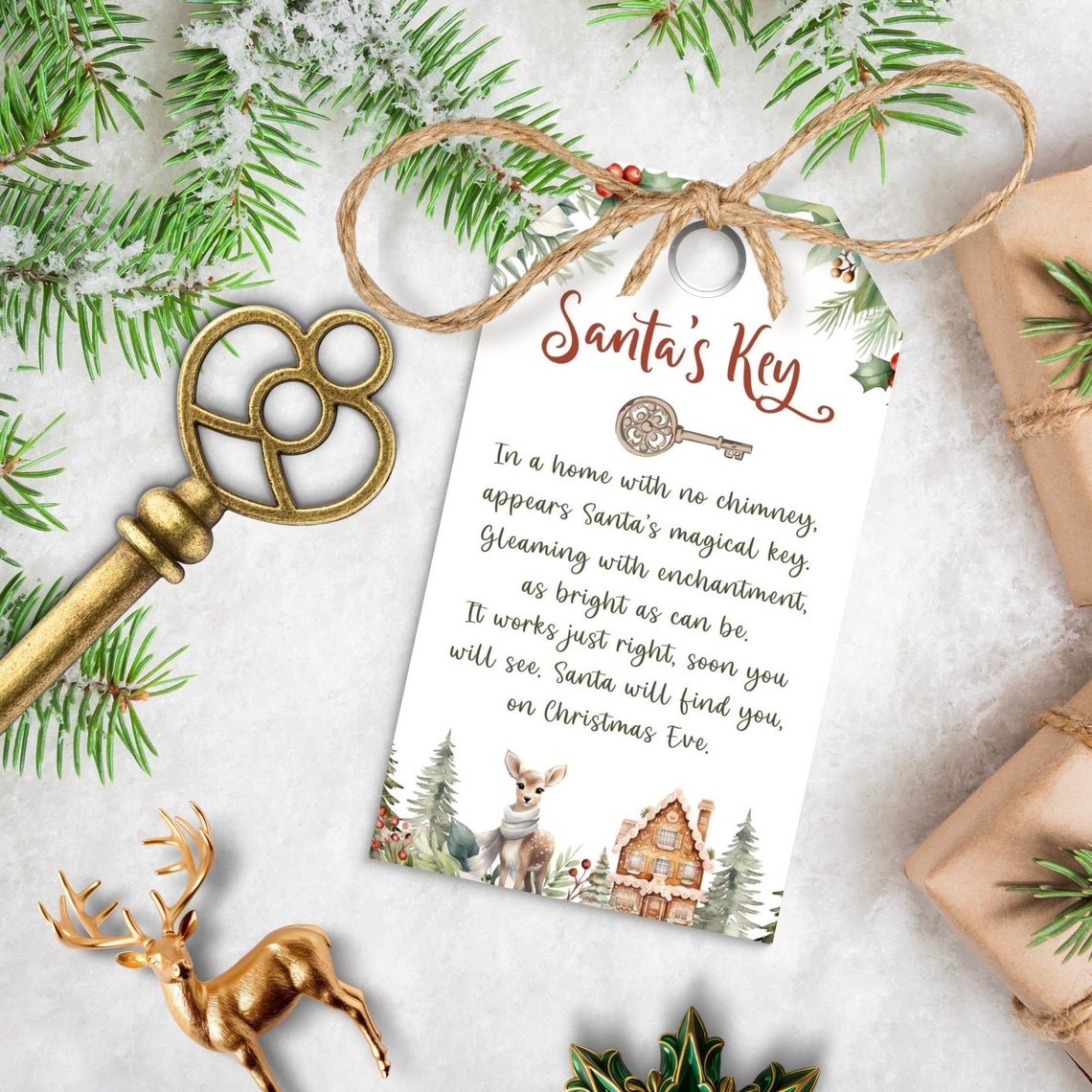 Santa's Magic Key Download Printable Christmas Eve - Etsy
