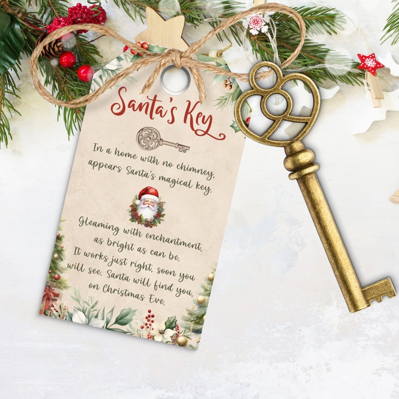 Santa Key - Etsy