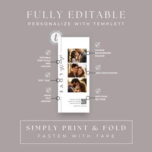 Trifold Wedding Menu, Minimalist Triangle Stand Table Number, Printable ...