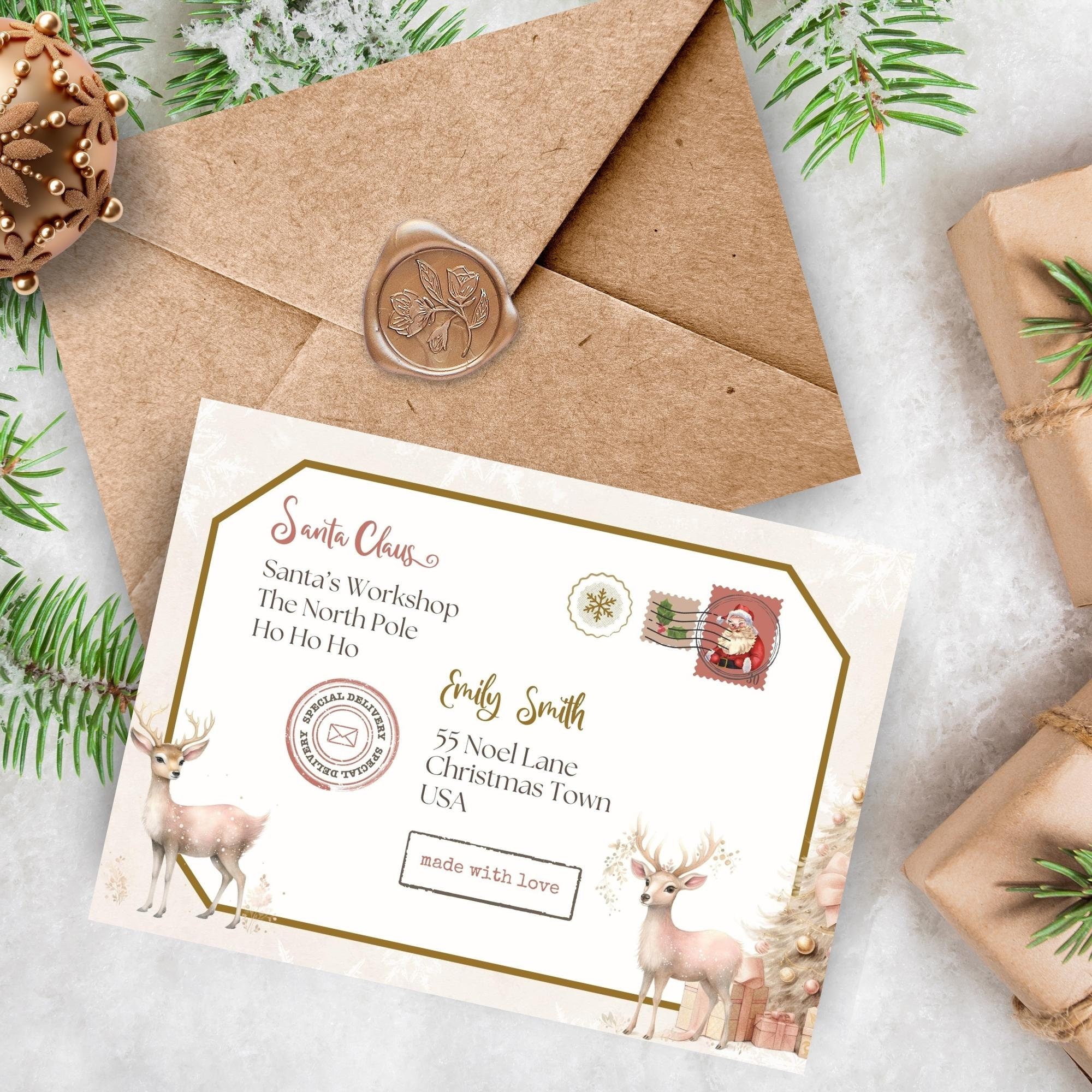 Personalized Printable Letter From Santa, Christmas Eve North Pole ...