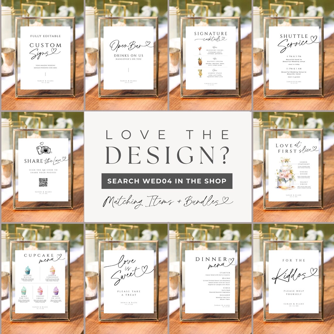 Donut Bar Menu, Wedding Dessert Table Sign, Editable Modern Printable ...