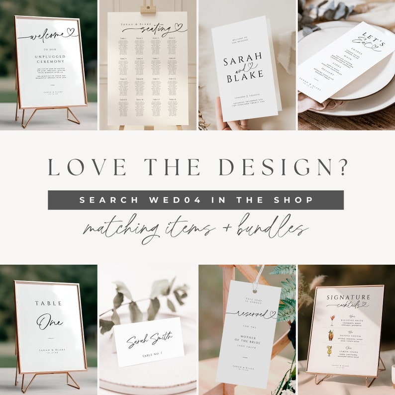 Rehearsal Dinner Menu Template, the Night Before Table Sign, Fun Fact ...