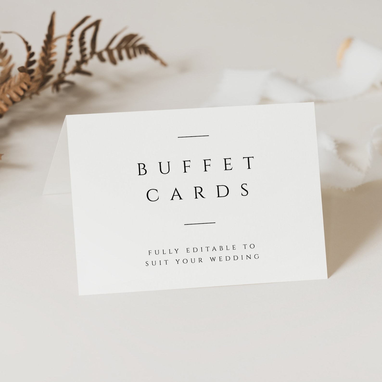 Wedding Menu Card for Buffet, Editable Food Tent Label, Printable Sign ...