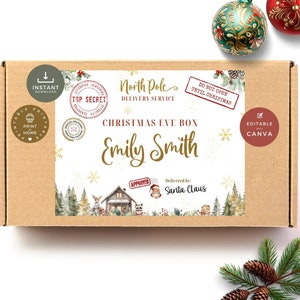 Special Delivery Christmas Eve Box Printable, Editable Gift From Santa ...