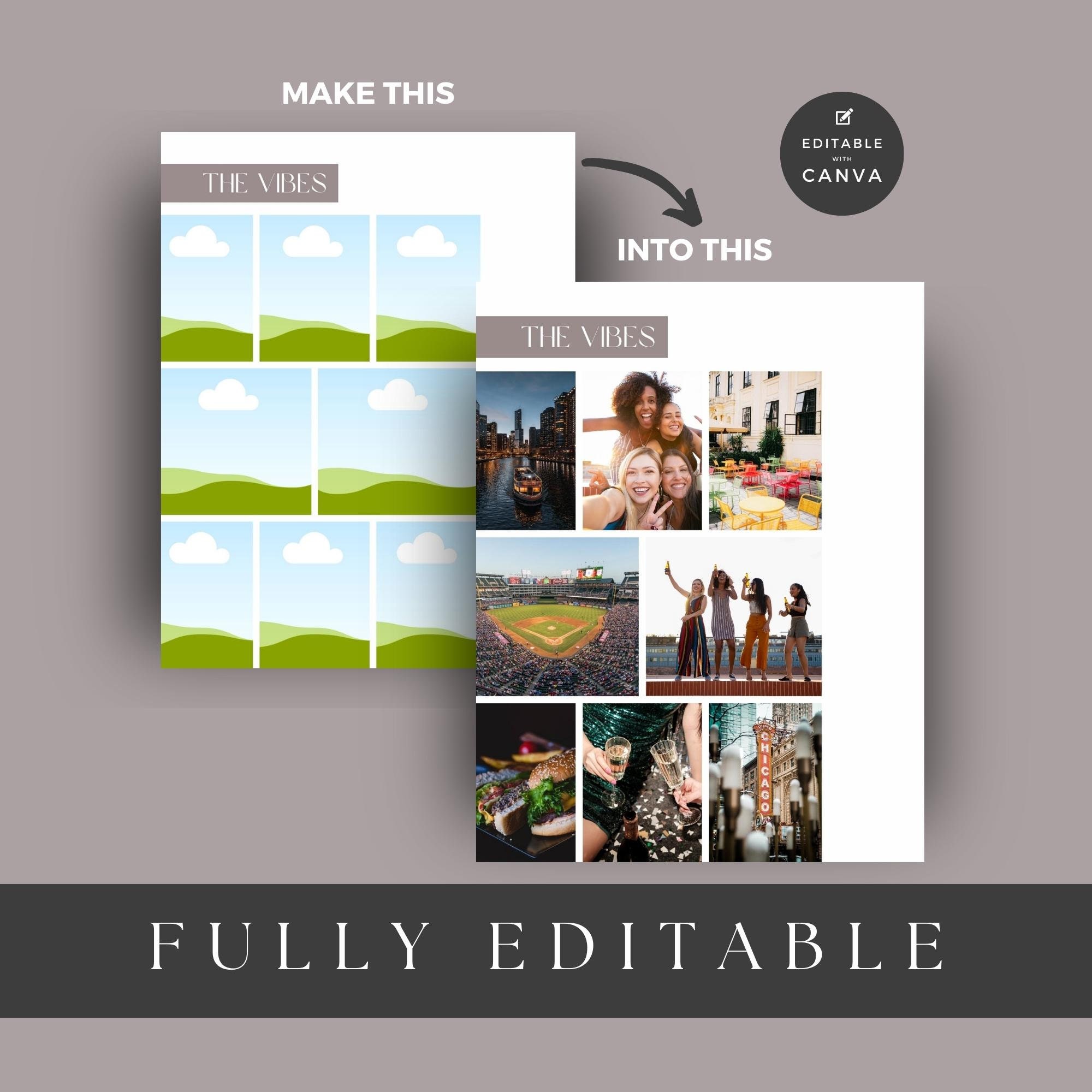 Chicago Bachelorette Itinerary, City Weekend Trip Planner, Modern Edgy ...