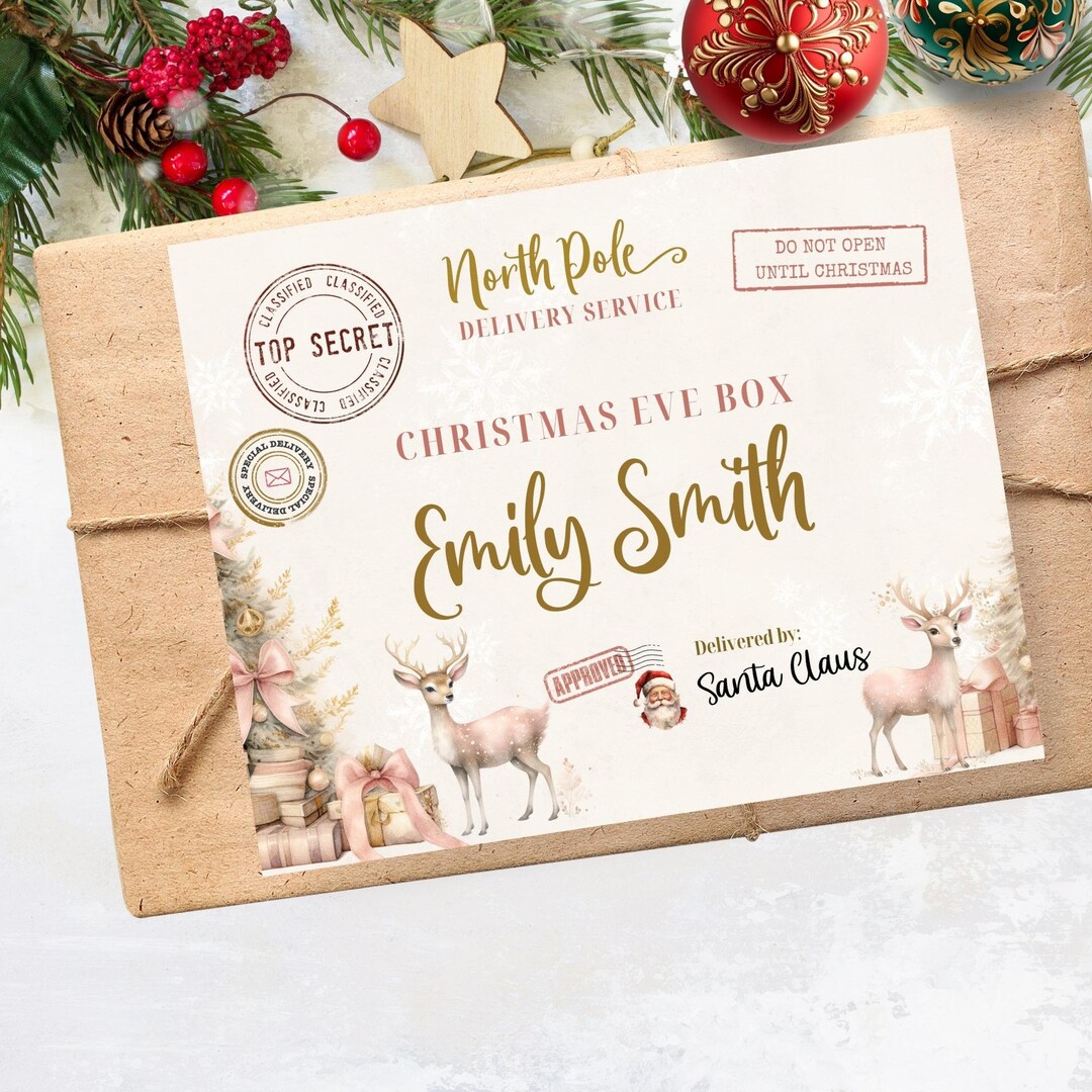 Special Delivery Christmas Eve Box Printable, Editable Gift From Santa ...