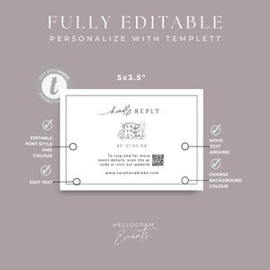 Wedding Rsvp Meal Choice Icon, Italian Hand Drawn, Reply Card With Food Option, Printable QR ...