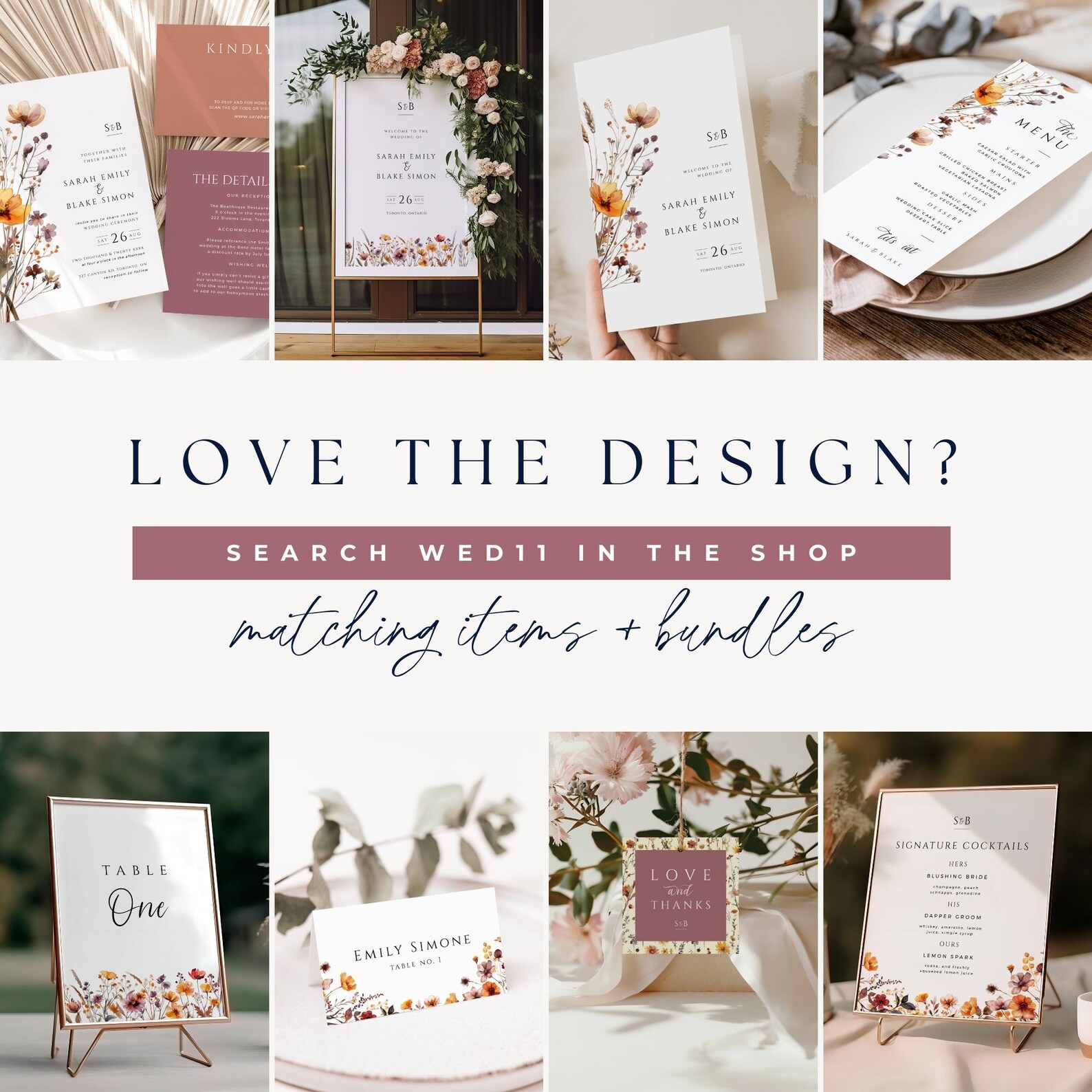 Canva Wedding Website Template, Google Forms RSVP Survey, Burnt Orange ...