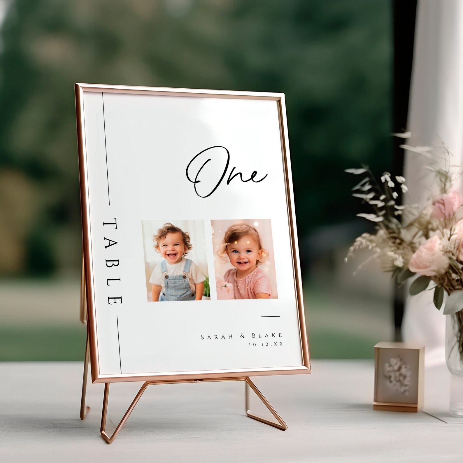 Table Numbers for Wedding Baby Photos, Printable Childhood Photograph ...