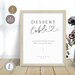 Dessert Bar Wedding Sign, Sweet Table Signage, Printable Editable ...