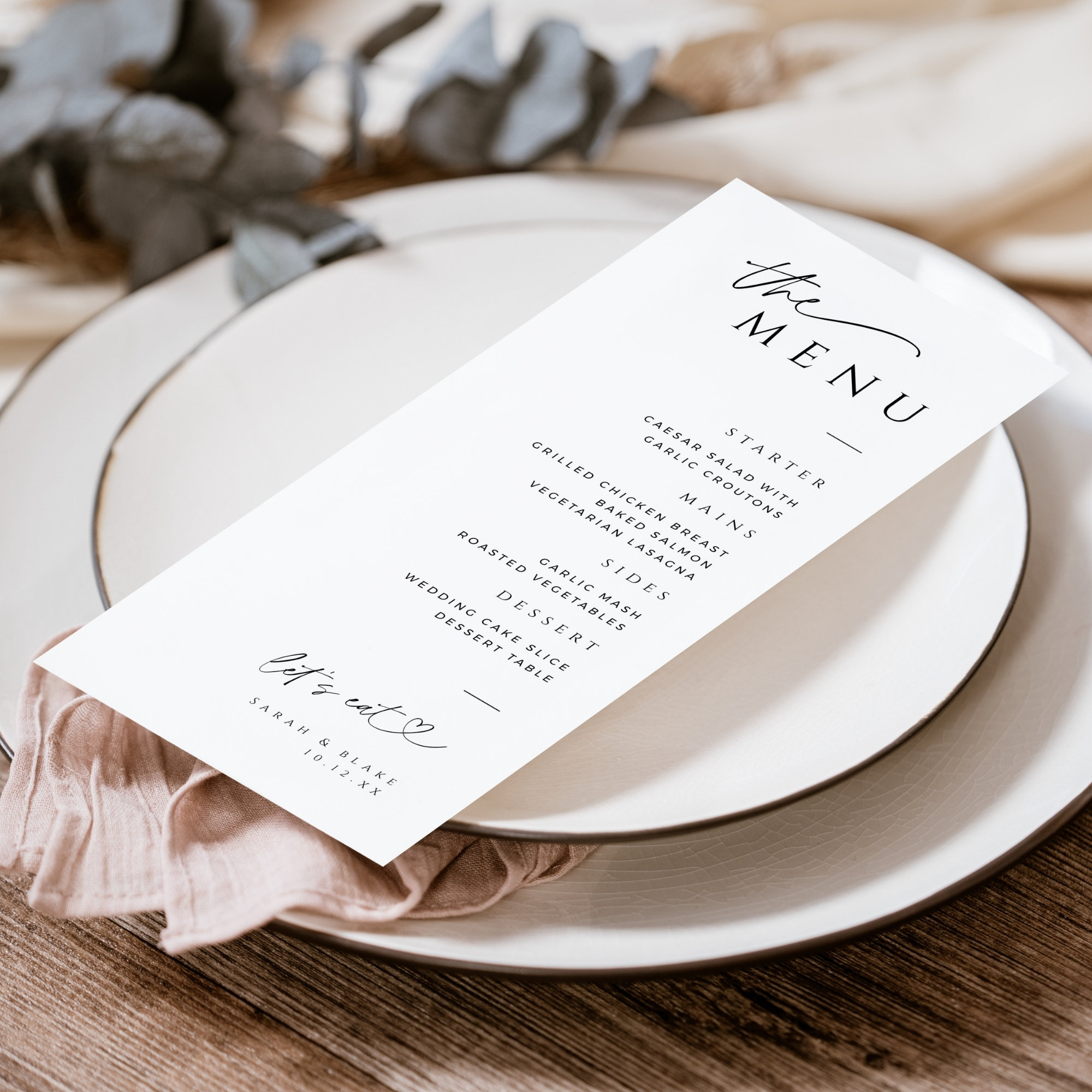 Wedding Fun Facts Card, Table Menu Place Setting, Infographic Timeline ...