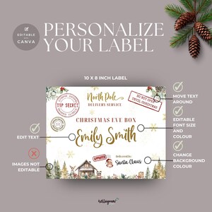 Special Delivery Christmas Eve Box Printable, Editable Gift From Santa ...