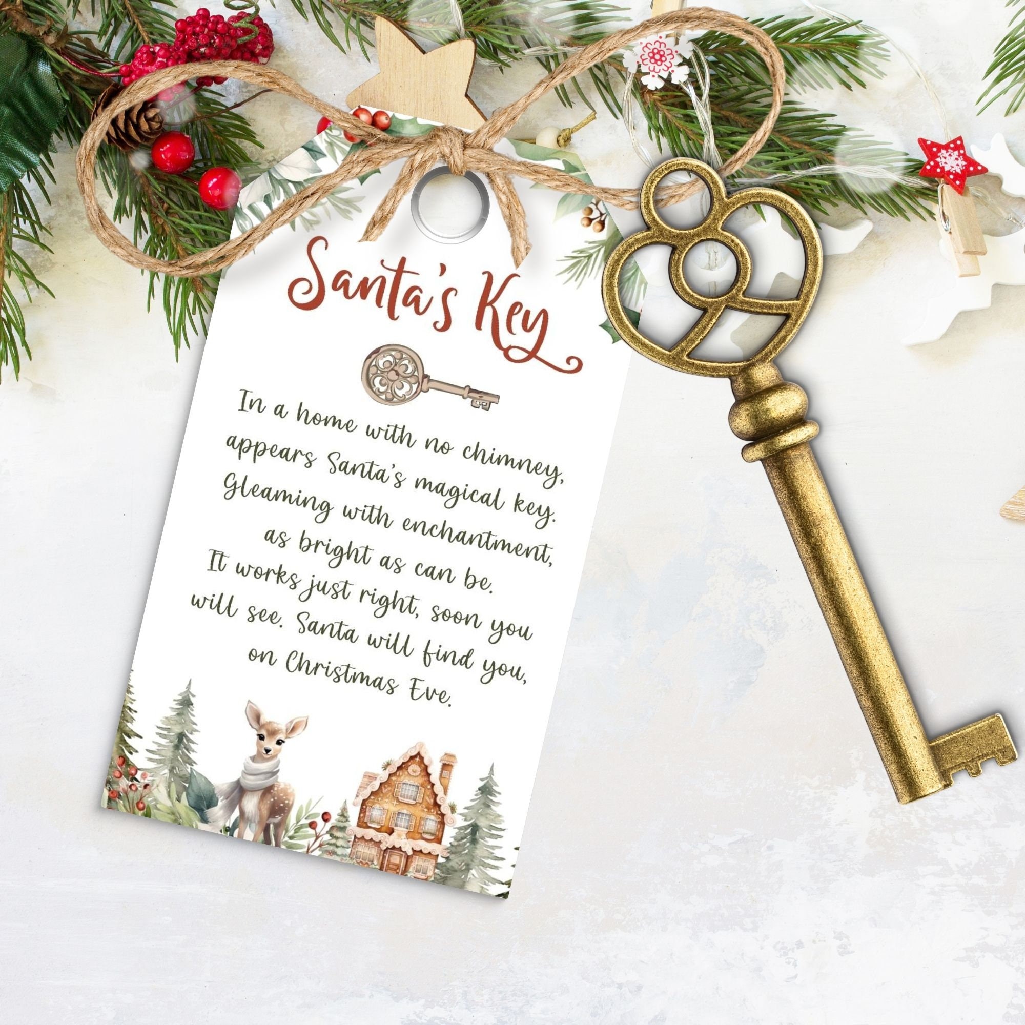 Santa's Magic Key Download Printable Christmas Eve - Etsy