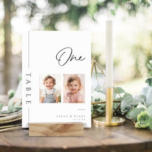 Table Numbers for Wedding Baby Photos, Printable Childhood Photograph ...