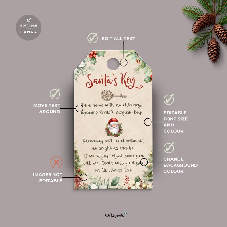 Santa's Magic Key Download, Printable Christmas Eve Traditions ...