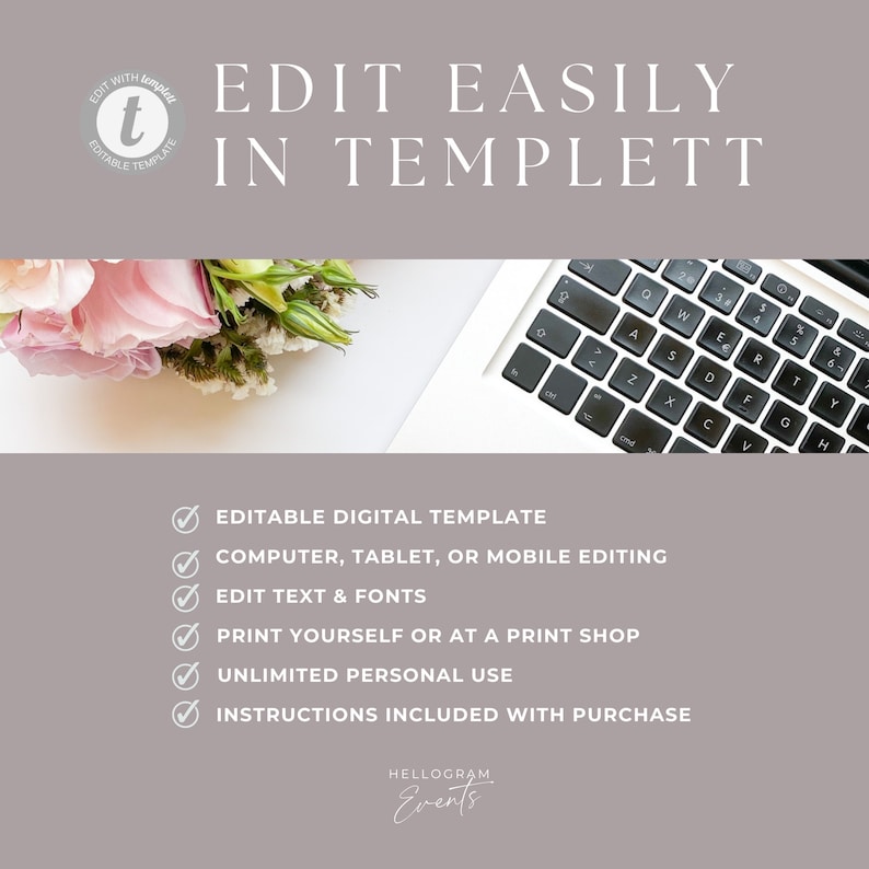 Dessert Bar Wedding Sign, Sweet Table Signage, Printable Editable ...