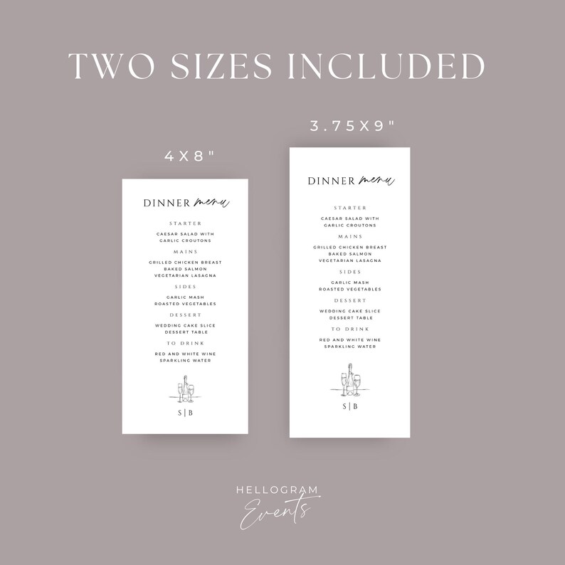 Italian Theme Wedding Menu, Printable Place Setting, Lets Eat Wedding ...