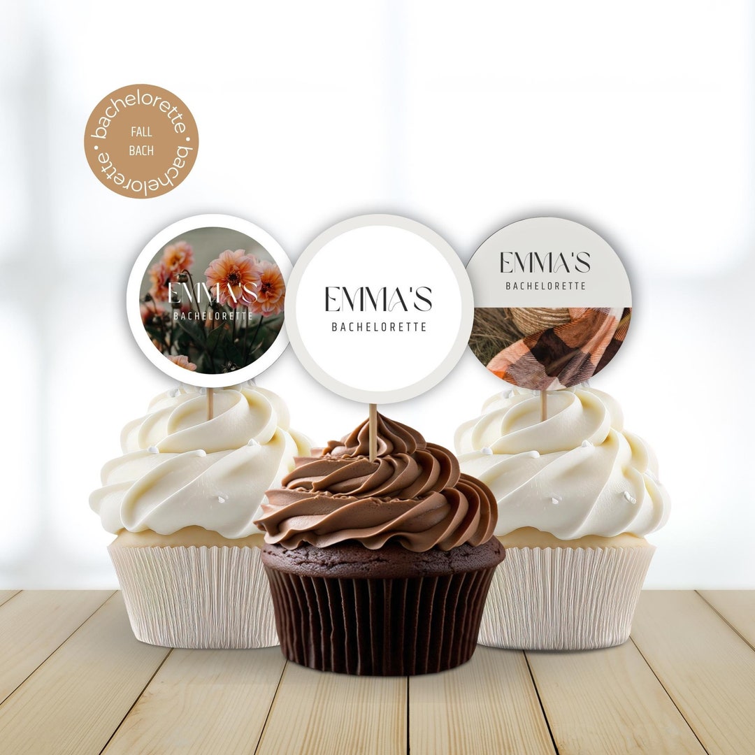 Topper de pastel de despedida de soltera de otoño, topper de pastel ...