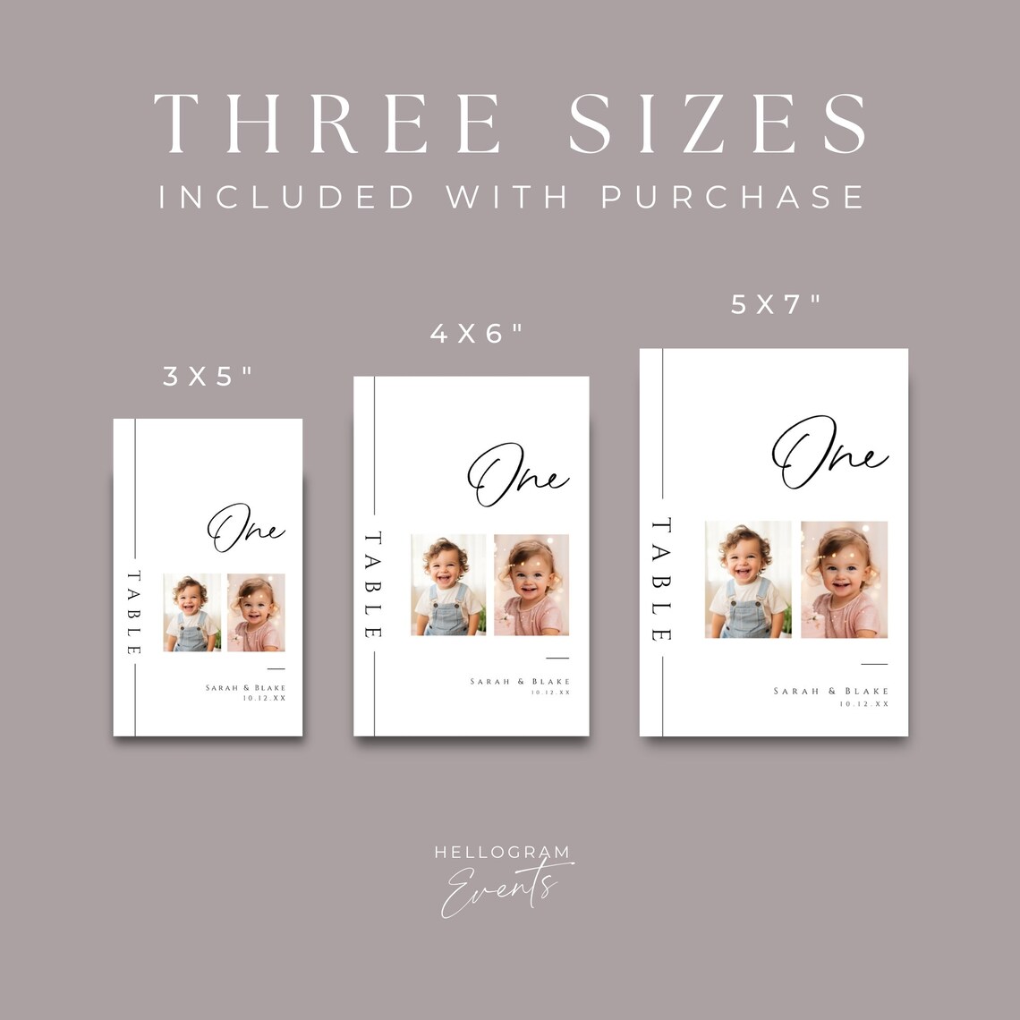 Table Numbers for Wedding Baby Photos, Printable Childhood Photograph ...