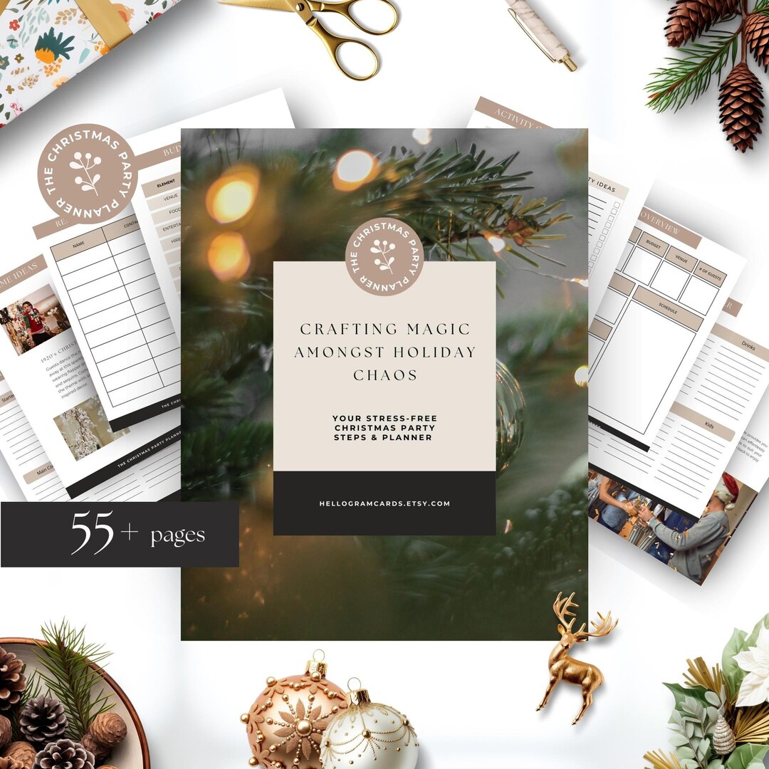 Christmas Event Party Planner, Printable Holiday Step Checklist ...