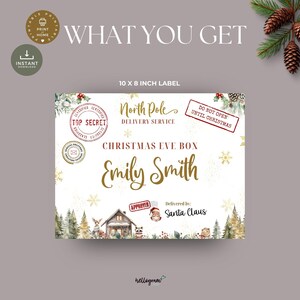 Special Delivery Christmas Eve Box Printable, Editable Gift From Santa ...