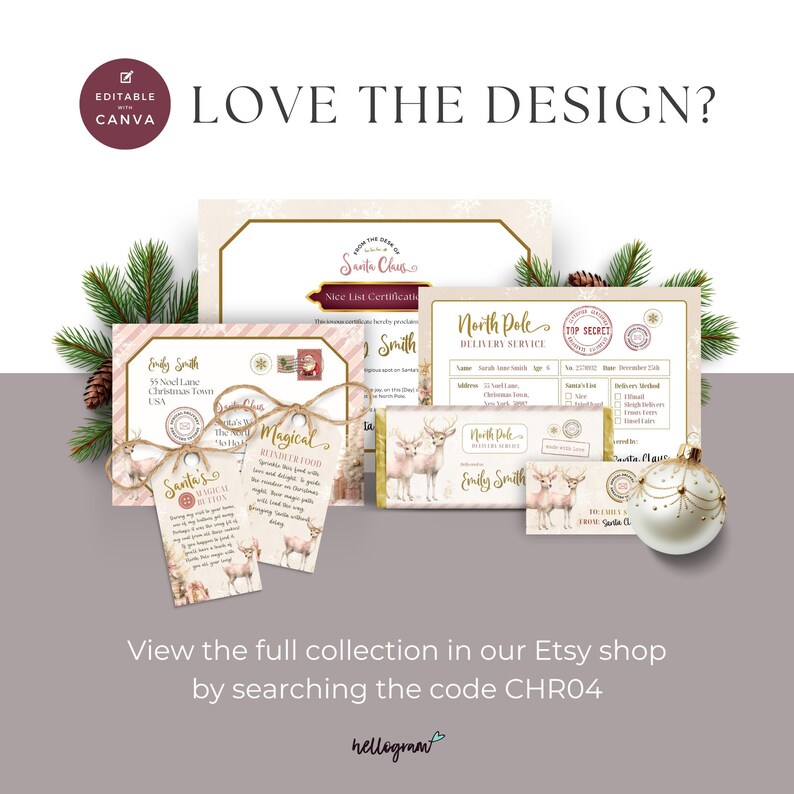 Personalized Printable Letter From Santa, Christmas Eve North Pole ...