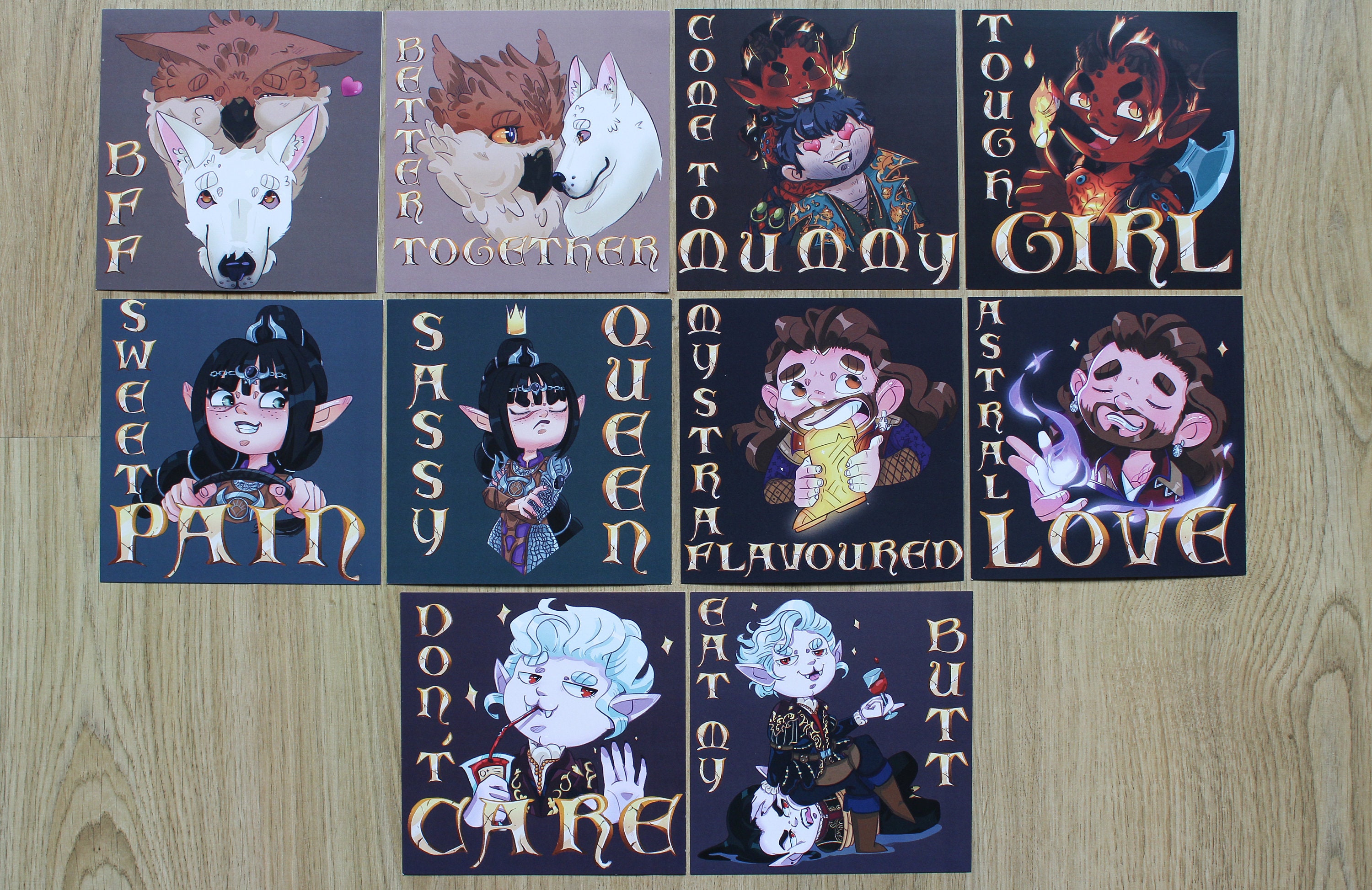Small Square Ombreheart Sassy Queen BG3 - Etsy