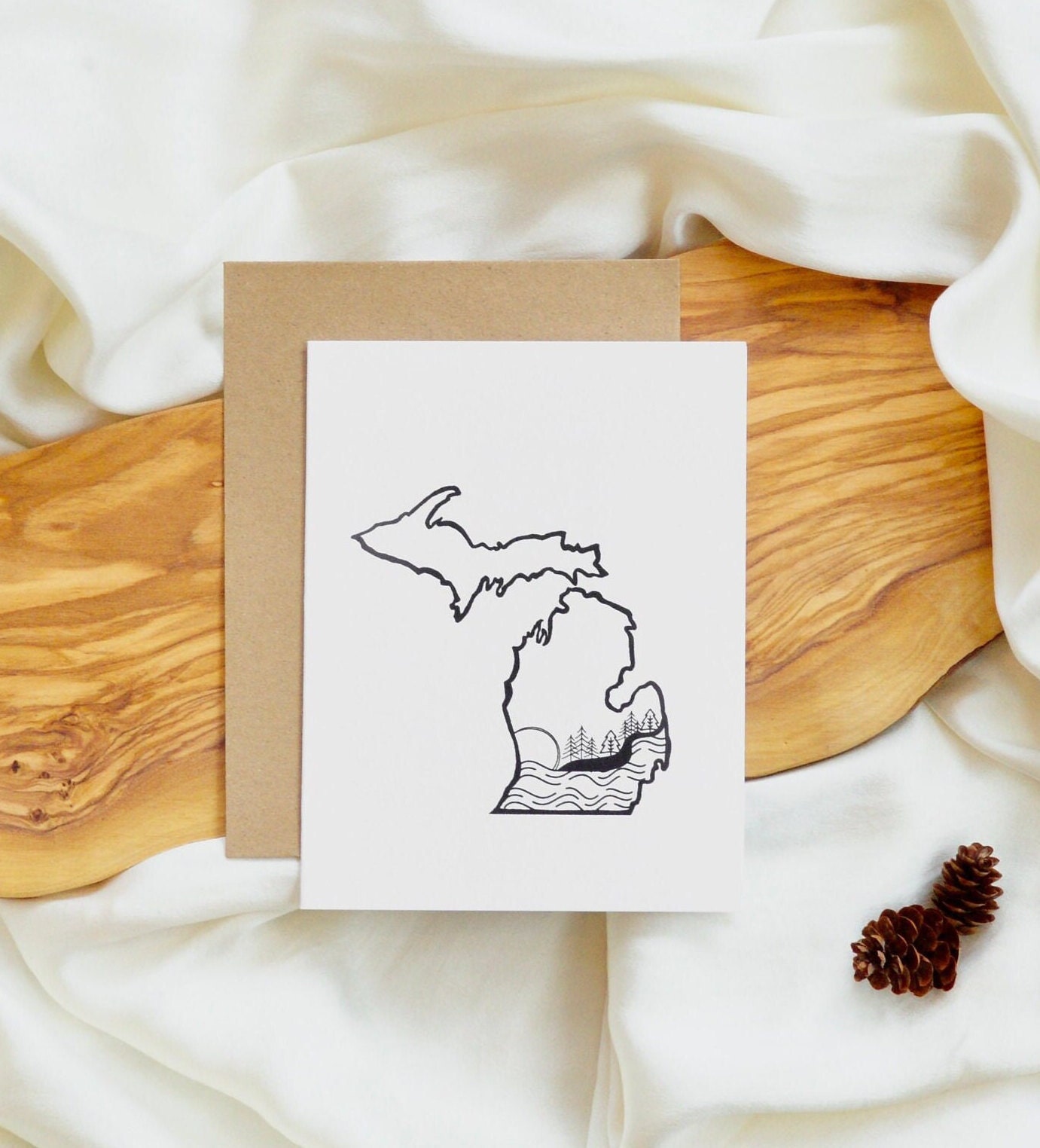 Michigan Card Sand Dunes Card up North Michigan Card - Etsy